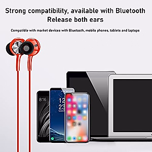 Neckband Bluetooth Headphones,HD Stereo Wireless Sports Earphones,Around Neck Bluetooth Headphones Noise Cancelling Mic,Magnetic Attraction