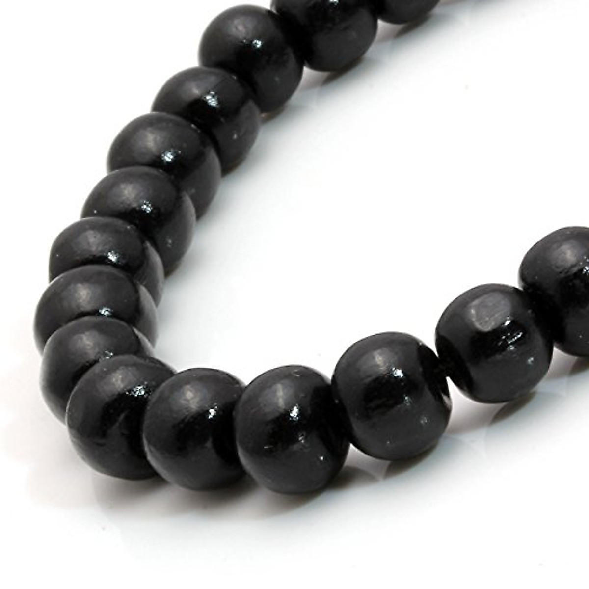 MILAKOO 5 Pcs Wooden Beaded Bracelet Bangle for Men and Women Elastic 8MM Beads