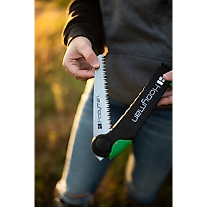 Hooyman Extendable Tree Saw 5 Foot with Lock Back Blade, Impulse Hardened Teeth, Locking Extension System, and Detachable Head Handsaw for Tree Trimming, Cutting, Pruning, Hunting, and Outdoors