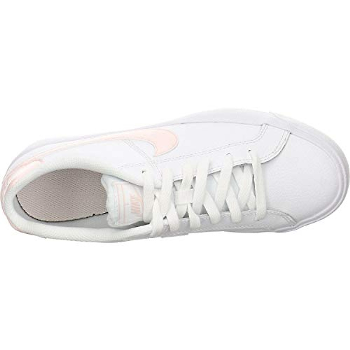 Nike Women's Court Royale AC Sneaker, White/Light Soft Pink, 8 Regular US