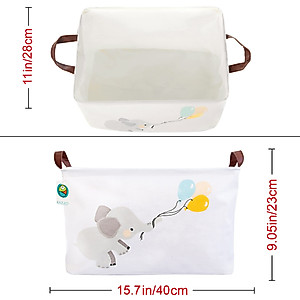 KAZULO 2 Pack Set Pink and Blue, Bunny Easter Baskets For Kids, Egg Hunt Bag For Boys and Girls, Baby laundry Hamper, Kids Easter Basket (Easter Bunny Bundle)