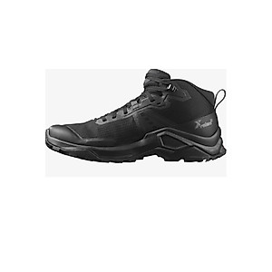 Salomon Men's X Raise 2 Mid GTX Climbing Shoe, Black/Black/Ebony, 8.5