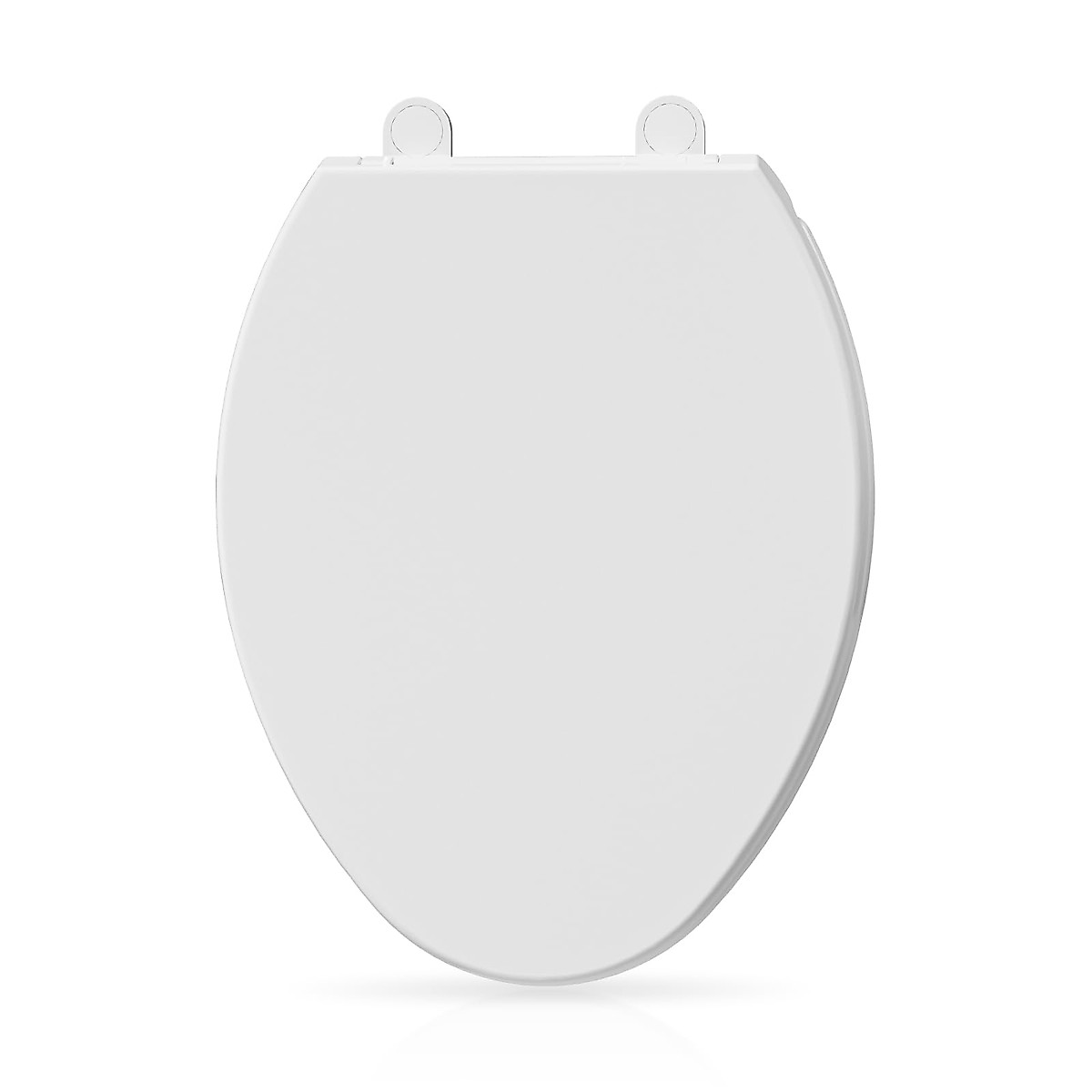 SAMODRA Elongated Toilet Seat (Withstand 440 Lbs), Slow Close Toilet Seat with Non-Slip Bumpers and Metal Installation Hardware, Easy to Install (Elongated-02)