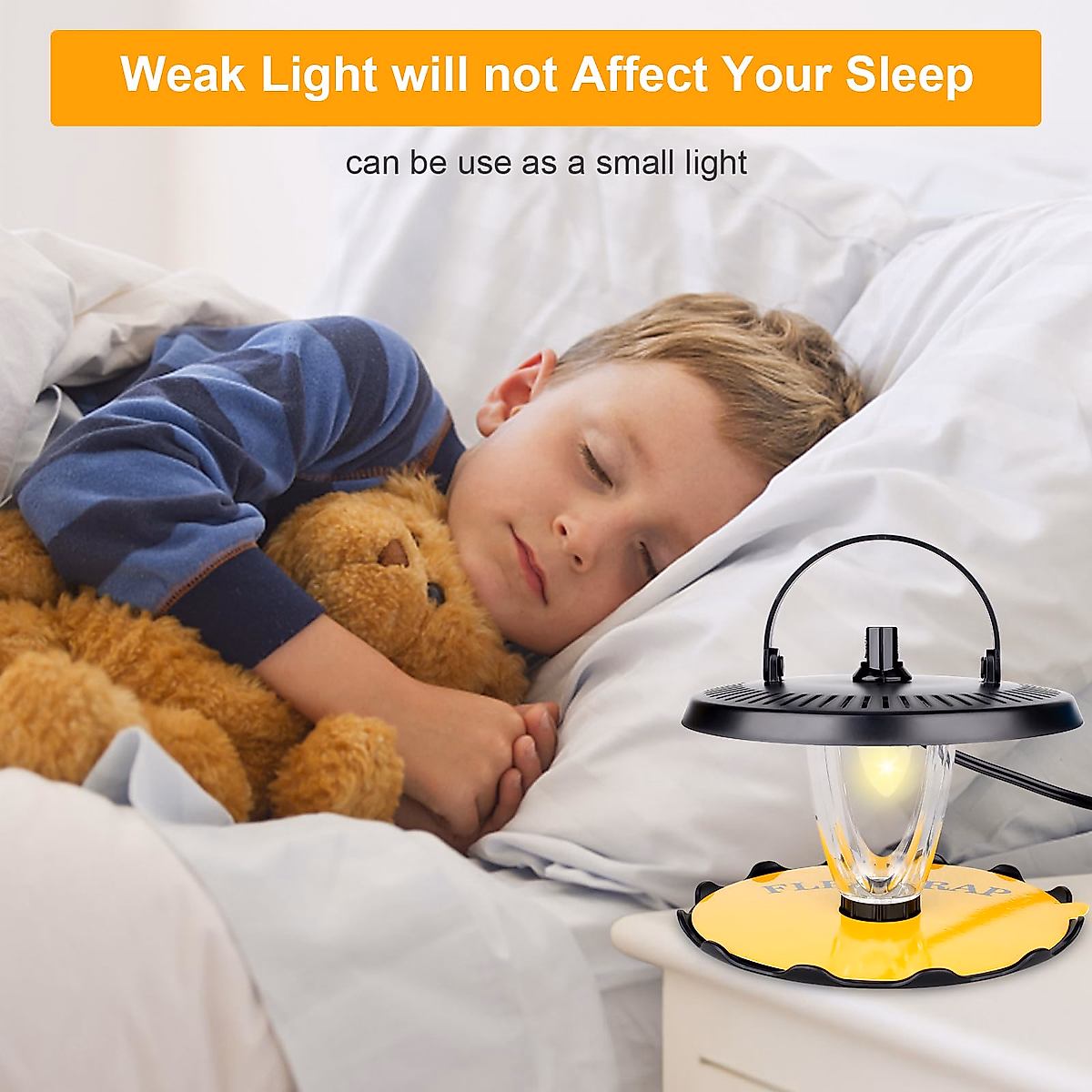 Flea Trap, Sticky Flea Traps for Inside Your Home, Odorless Non-Toxic Natural Flea Killer Trap with 10 Sticky Discs & 4 Bulbs, Pest Control for Home, Safe for Children Pet Dog Cat(2 Pack Black)