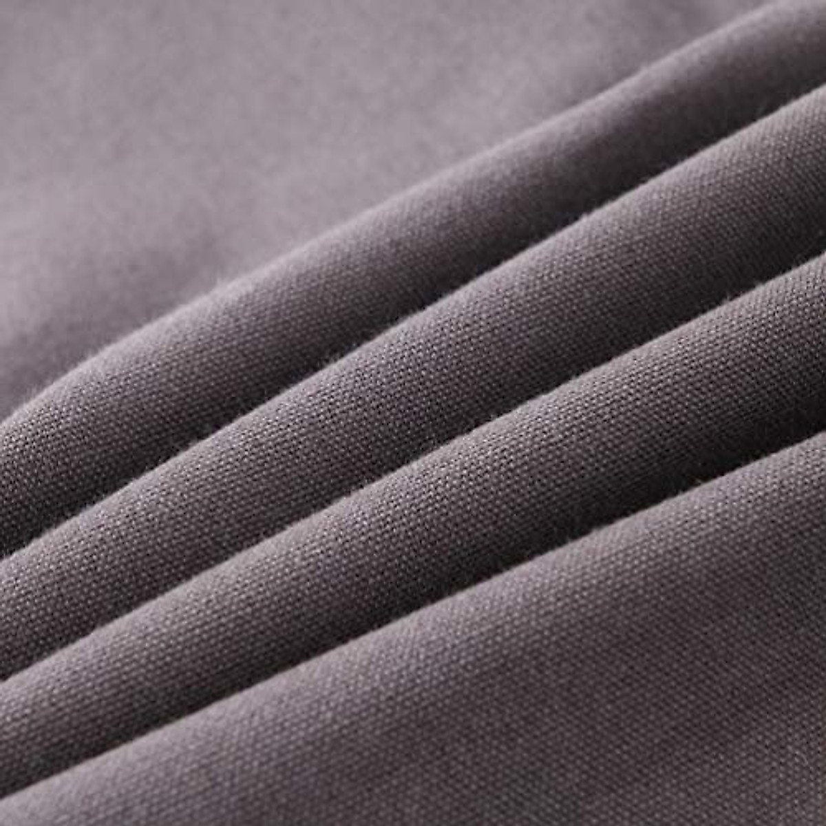 NordECO HOME Set of 2 Throw Pillow Covers - 100% Cotton Soft Decorative Cushion Covers for Bed Home Decoration, 18 x 18, Grey