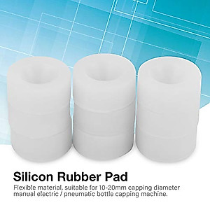 9 Pcslot Silicon Rubber Pad for Bottle Capping Machine 10-20 Mm,Bottle Capping Rubber Pad