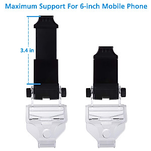 Megadream Mobile phone Gaming Clip, Controller Phone Mount Support Holder Clamp for PS4/Xbox Series/Xbox One/Samsung Galaxy S8/IOS/Android-Maximum 6 inch Phone