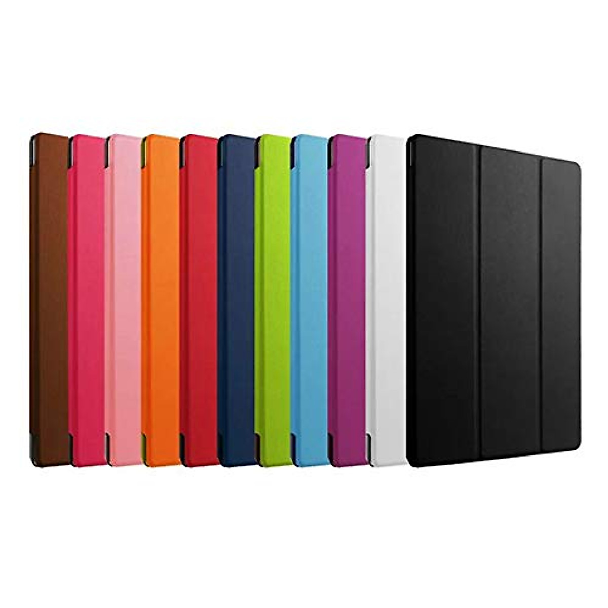 ZZOUGYY for Microsoft Surface 3 1645 1657 Tablet Smart Cover, Ultra Slim Folio Stand Lightweight with Sleep/Wake Up Function Leather Case for Surface 3 10.8" (KST-Black)