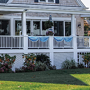 "Beistle Oktoberfest Fabric Bunting, 5' 10"", Blue/White" (54677)