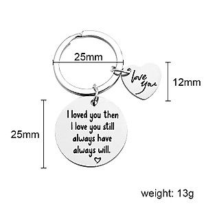 ShiQiao Spl Boyfriend Husband Christmas Gifts I Love You Keychain Lover Couple Gifts Girlfriend Wife Keychain for Valentines Birthday Gifts