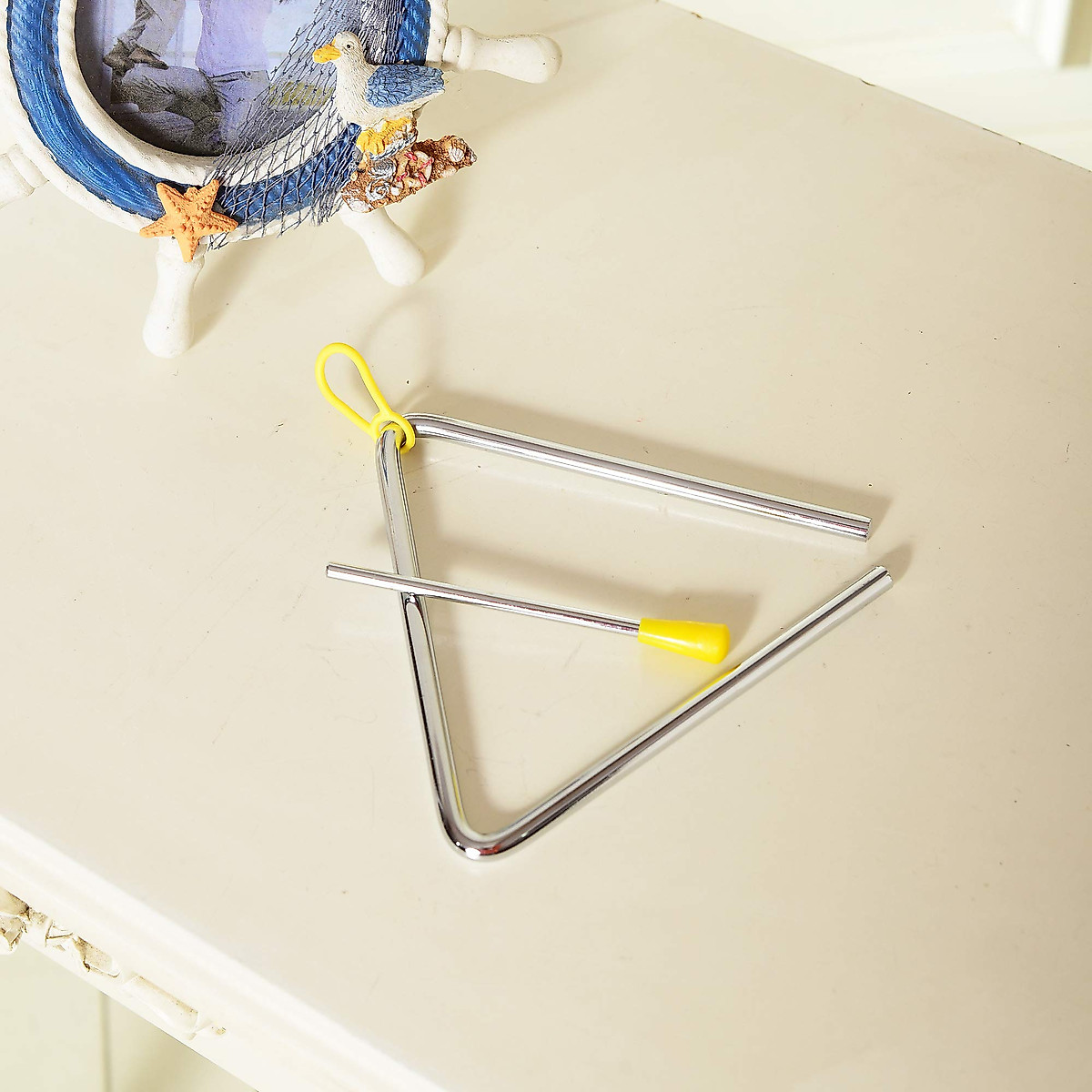 Triangle Instrument 3 Packs 6 7 8 Inch Percussion Instrument Set Hand Percussion Triangles with Striker