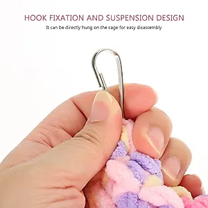 Ipetboom Sugar Glider Climbing Rope Sugar Glider Swing Toy Sugar Glider Toys Guinea Pig Toys Hanging Guinea Pig Toy Parrot Swings Toys Ferret Toys Pet Swing Braided Rope Cotton Rope Bite