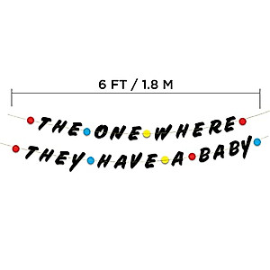 Friends Baby Shower Banner – Gender Reveal Party Glitter Decorations, Supplies, Gifts, and Ideas