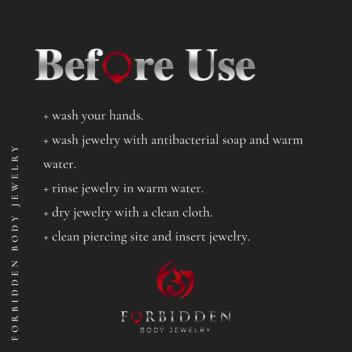 Forbidden Body Jewelry 16g Titanium Daith Earring, Eyebrow Ring and Rook Piercing, 8mm Double Spike Barbell