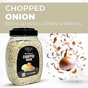 Fresh Finest Bulk Spices Commercial and Home Cooking 2 LB Dehydrated Chopped Onion Flakes Bulk, Dried Onion For Soups, Stews, Vegetables, Dehydrated onions Perfect for emergency food supply