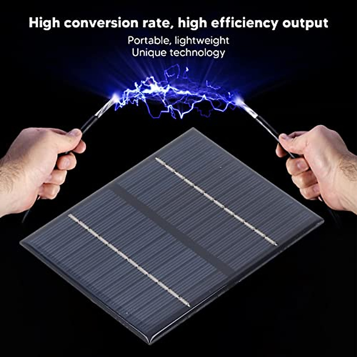 Portable Solar Panel 1.5W 12V High Efficiency Output Polysilicon Solar Panel DIY for Solar Lawn Lights