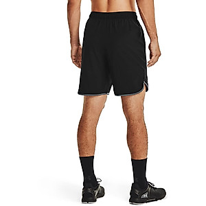Under Armour Qualifier Train Shorts, Black (001)/Pitch Gray, Medium