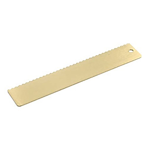 Mewutal Brass Ruler Gold Measuring Tool with Two Units of Measurement (CM/in) Retro Bookmark for Students Math Painting (15CM/5.9IN)