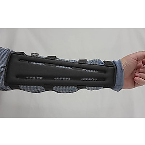 SAS 11.5" Black Extra Long Archery Armguard with 4-Strap Buckles