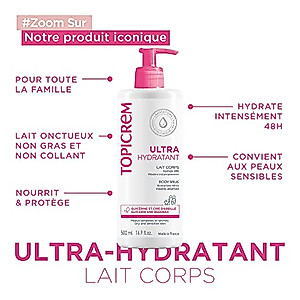 Topicrem ultra-moisturising body milk, 500 ml