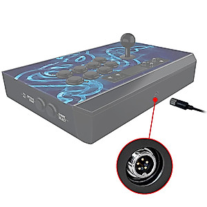 HUYUN USB Cable Cord Replacement for Razer Panthera Evo Arcade Stick PS4 & Razer Atrox Xbox One Arcade Stick (Black)