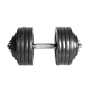CAP Barbell 200-Pound Adjustable Dumbbell Weight Set, Black