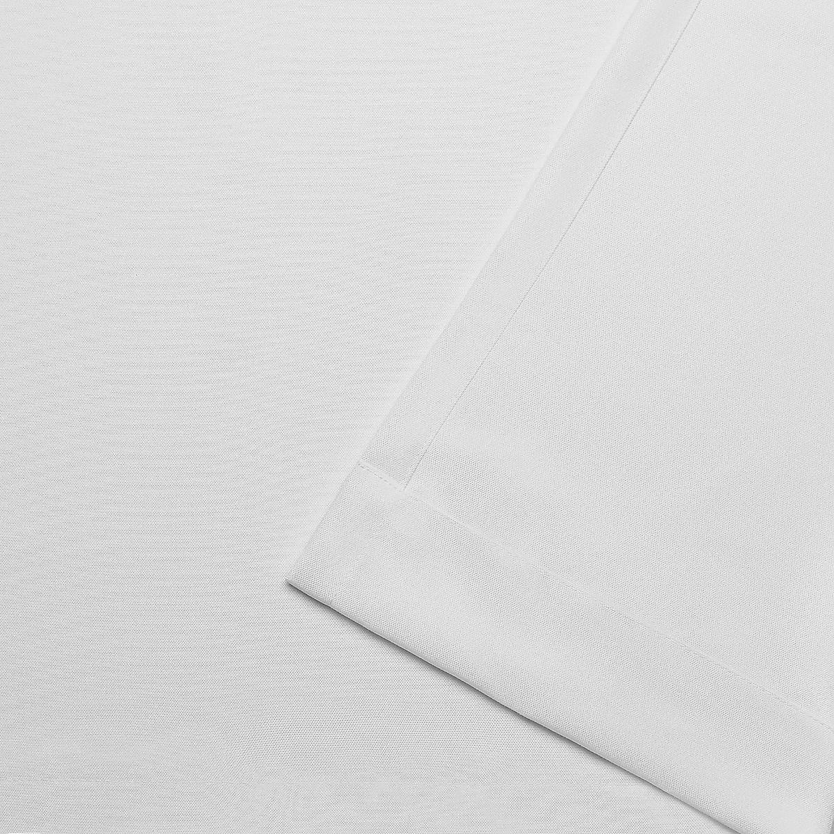 Exclusive Home Cabana Solid Indoor/Outdoor Light Filtering Hook-and-Loop Tab Top Curtain Panel Pair, 54"x84", Winter White