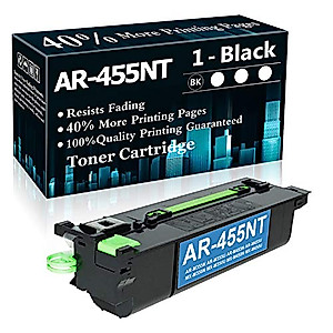 Compatible 1PK AR-455NT Toner Replacement for Sharp AR-M355N M355U M455N M455U MX-M350N M350U M450N M450U Printer Cartridge (Black)