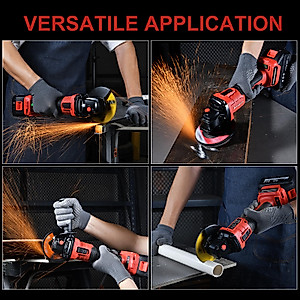 AOBEN Cordless Angle Grinder 4-1/2 inch, 21V Battery Grinder Tool, Power Electric Grinders, Brushless Motor, 2x4.0Ah Battery & Fast Charger, for Cutting, Griding, Polishing