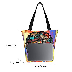 LMSM Tote Bag For Women Black Girl Handbags Shoulder Bags, Top Handle Satchel Bags For Work Travel Shopping With Zipper