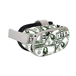 Mighty Skins Skin Compatible with Oculus Quest 2 - Phat Cash | Protective, Durable, and Unique Vinyl Decal wrap Cover | Easy to Apply, Remove, and Change Styles | Made in The USA (OCQU2-Phat Cash)