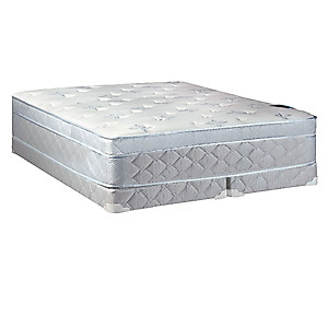 Continental Sleep 4-Inch Fully Assembled Low Profile Split Wood Traditional Box Spring/Foundation for Mattress Set, Full, Beige