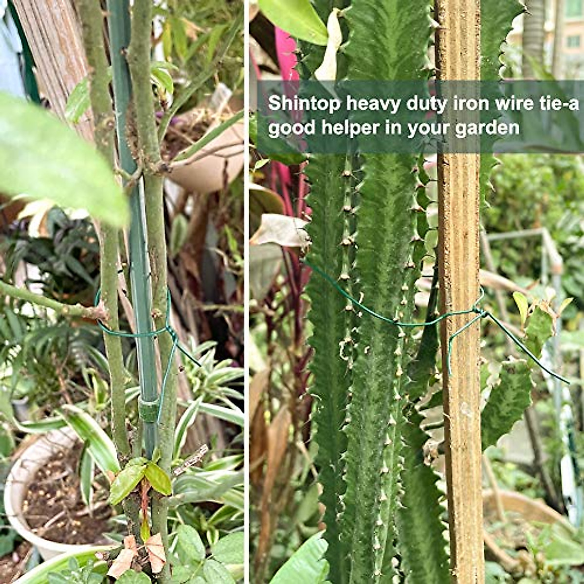 328 Feet Plant Twist Tie Plastic Coated Soft Garden Metal Wire 1mm Thin for Gardening, Home, Office (Green)