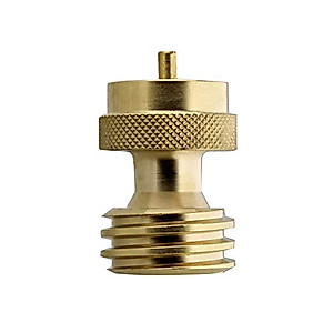 BISupply Propane Adapter 1lb to 20lb - Solid Brass Steak Saver Refill Adapter Fitting for Disposal Throwaway Cylinder