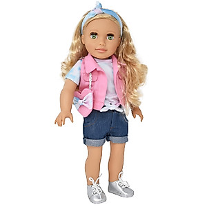 Gift Boutique 18 Inch Girl Doll, Fashion Doll with Fine Blond Hair for Styling Clothes Shoes and Accessories Princess Doll for Girls and Kids