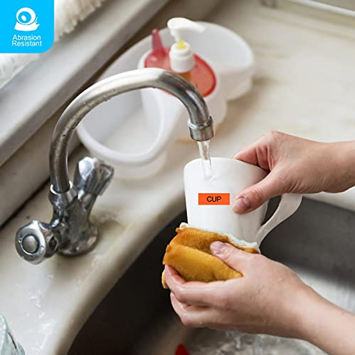 KCMYTONER Label Tape Refills Compatible for Brother P-Touch TZe-B21 TZ B21 Laminated Black on Orange Fluorescent 3/8" 9mm for PTD200, D210 D400 D600 PTH100 H110 PTP300BT PTP700 PTP710BT, 2 Pack