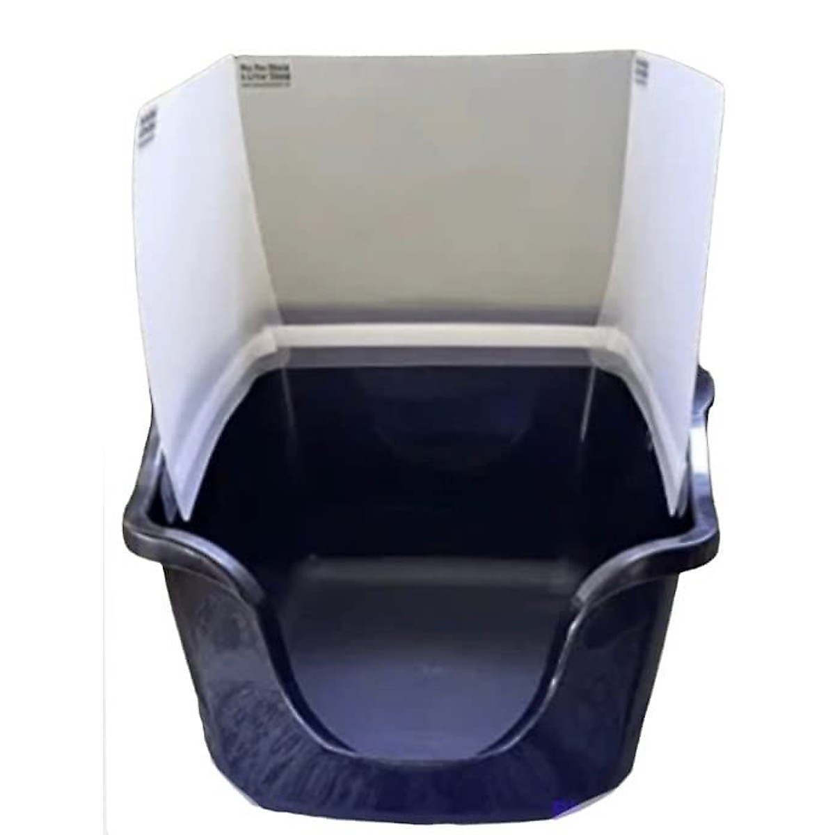 Cat Litter Box Pee Shield - 3 Pack - The Original - Helps Prevent Litter Scatter and Urine from Going Outside of The Litter Box. Wipe Clean in Place or Remove for Cleaning and reattach.