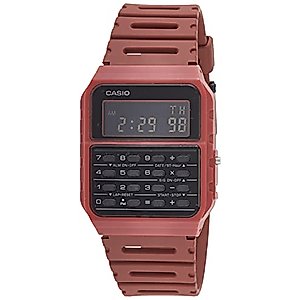 Casio CA-53WF-4B Calculator Red Digital Mens Watch Original New Classic CA-53
