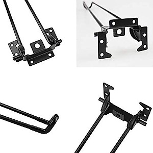 Enenes 17.7 Inch Folding Table Legs, 4 PCS Black Foldable Hairpin Table Legs, Height Heavy Duty Easy Install Folding Coffee Table Leg