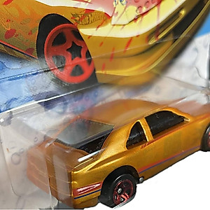 Collectible Die-Cast Hot-Wheels Color Shifters Vehicle - T-Bird Stocker Car ~ Gold to Red Racing Stock Car