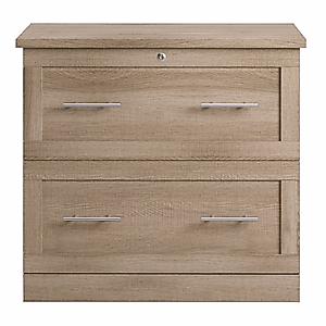 Realspace® 29-7/16"W x 18-1/2"D Lateral 2-Drawer File Cabinet, Spring Oak