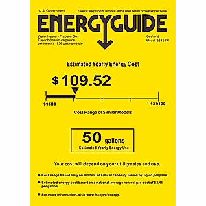 Propane Tankless Water Heater, GASLAND Outdoors BS158 1.58GPM 6L Portable Gas Water Heater, Instant Propane Water Heater, RV Camping Water Heater, Overheating Protection, Easy to Install