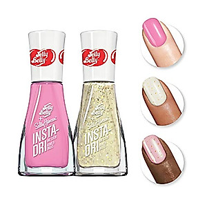 Sally Hansen Insta-Dri Fast-Dry Nail Colour, Jelly Belly Duo Pack, Bunny/Sunny