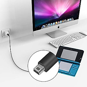 DSi USB Charger Cable Kit, DSi Charger Cable and Stylus Pen Compatible with Nintendo DSi, Play and Charge Power Charging Cord for DSi, with 3 Stylus