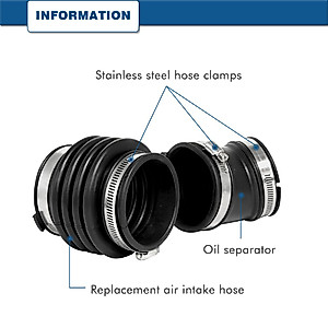 Air Intake Hose Compatible with 2006 2007 2008 Infiniti M35 3.5L- Intake Filter Tube Replaces # 16576-EG00A - Air Intake Duct Tube Boot