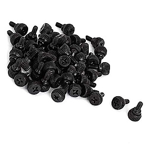 PC for Computer Case Thumbscrews M3.5 Thumb Screws Black 50 Pcs - (Black) SCRW-005977