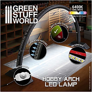 Green Stuff World Hobby Arch LED Lamp - Darth Black 11060