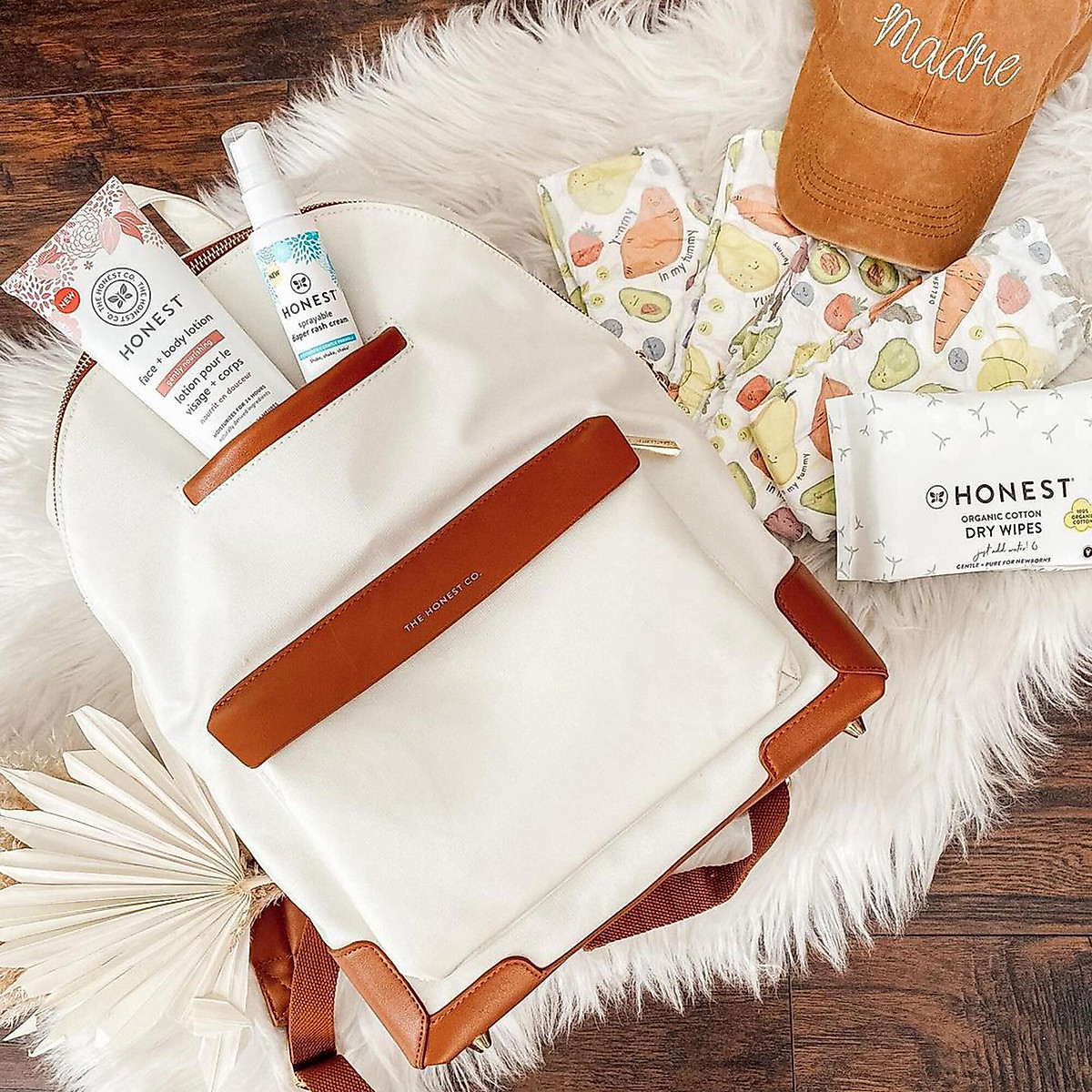 The Honest Company Uptown Canvas Backpack