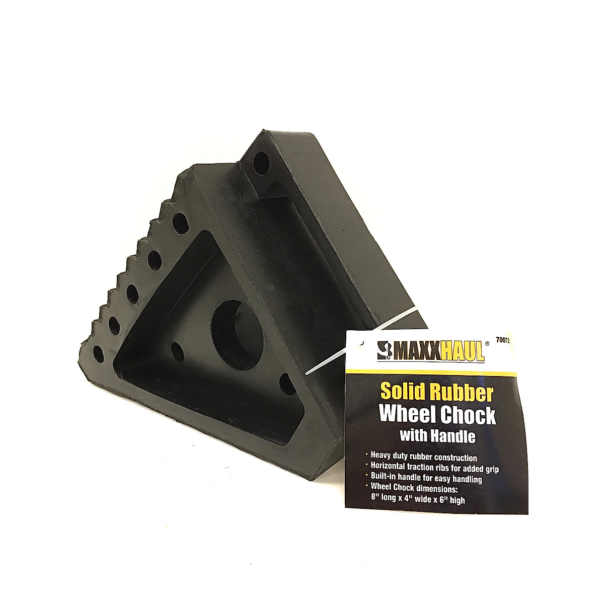 MaxxHaul 70072 Solid Rubber Heavy Duty Wheel Chock