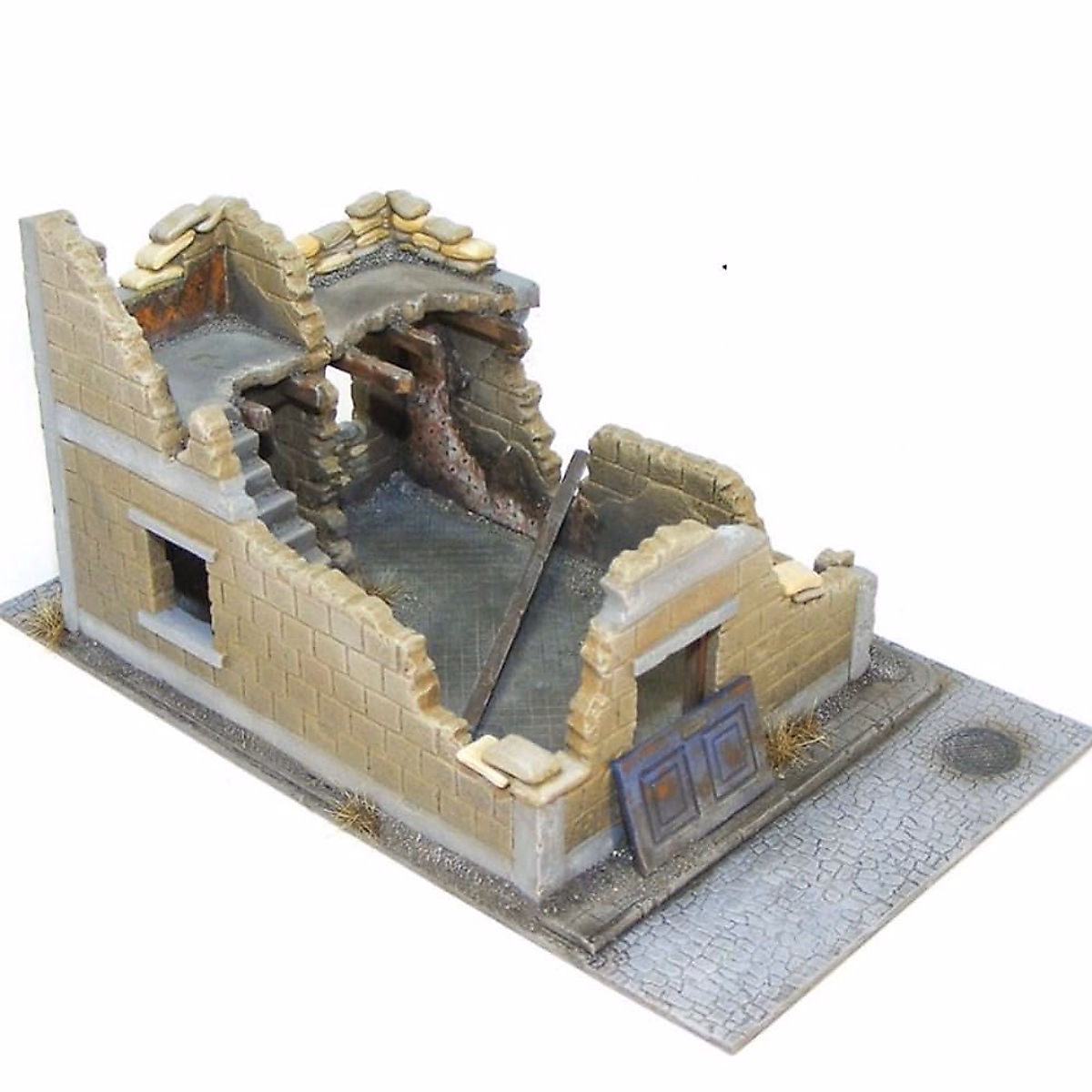 WarLord Bolt Action Wrecked House 1:56 WWII Military Table Top Wargaming Diorama Plastic Model Kit WG-TER-46